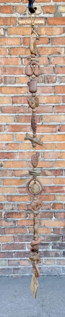 Peg Taylor Montana Totem Chain Pottery Wind Chime