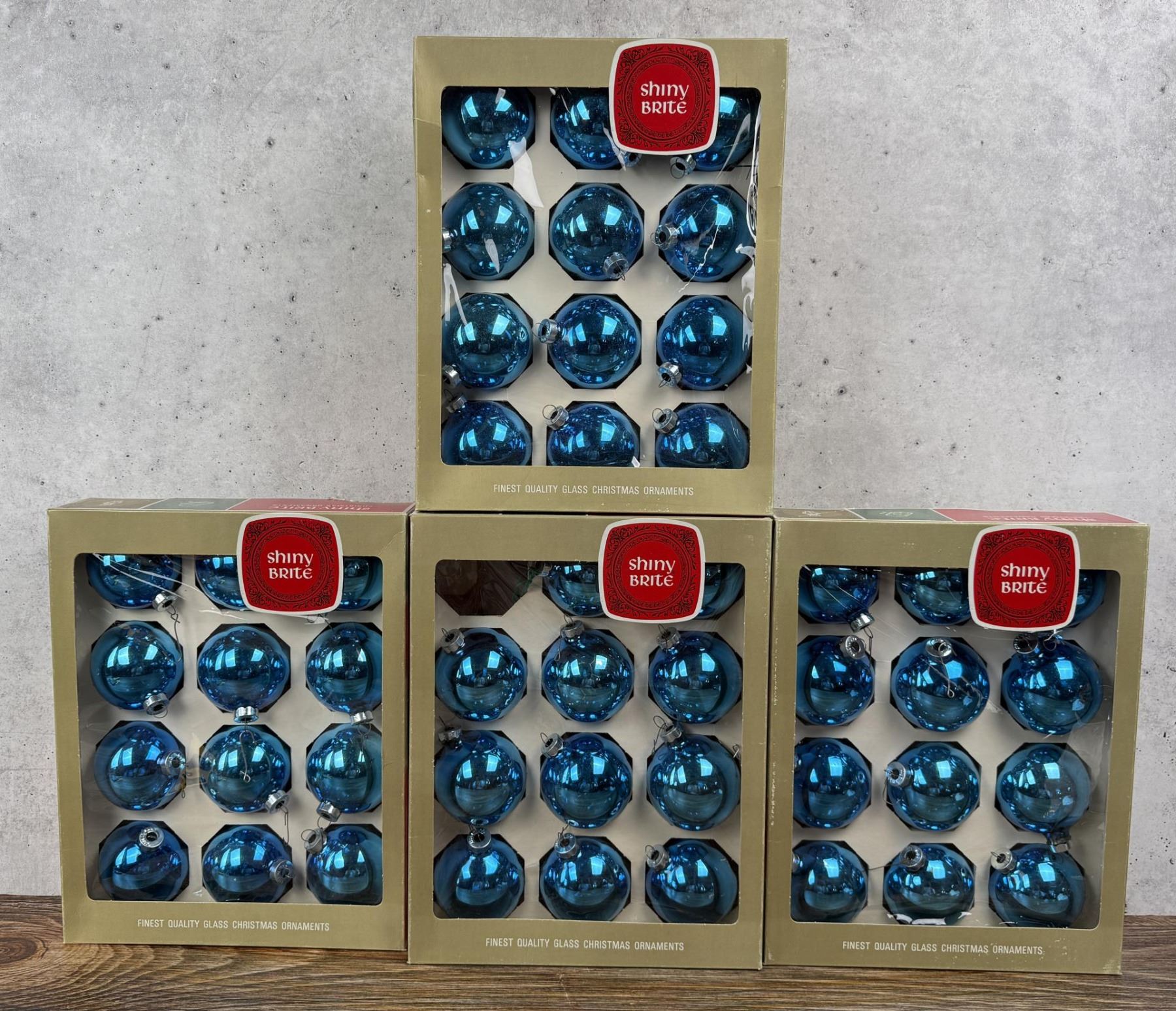 Shiny Brite Christmas Tree Bulb Ornaments
