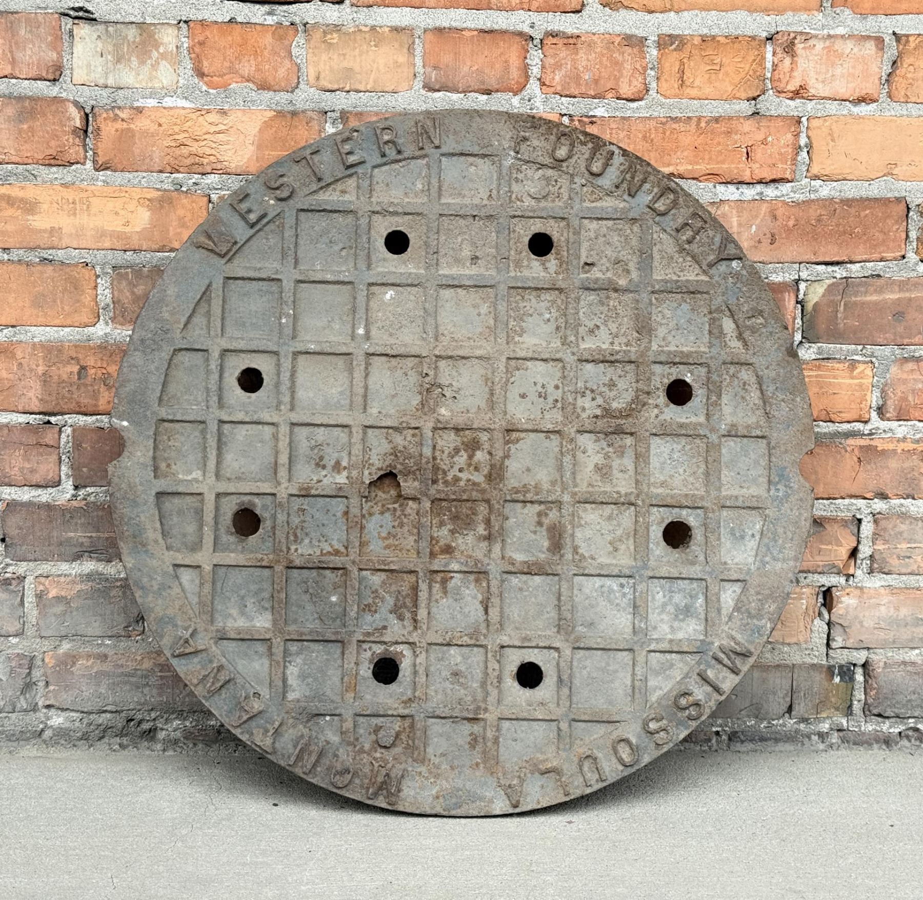 Missoula Montana Western Foundry Manhole Cover