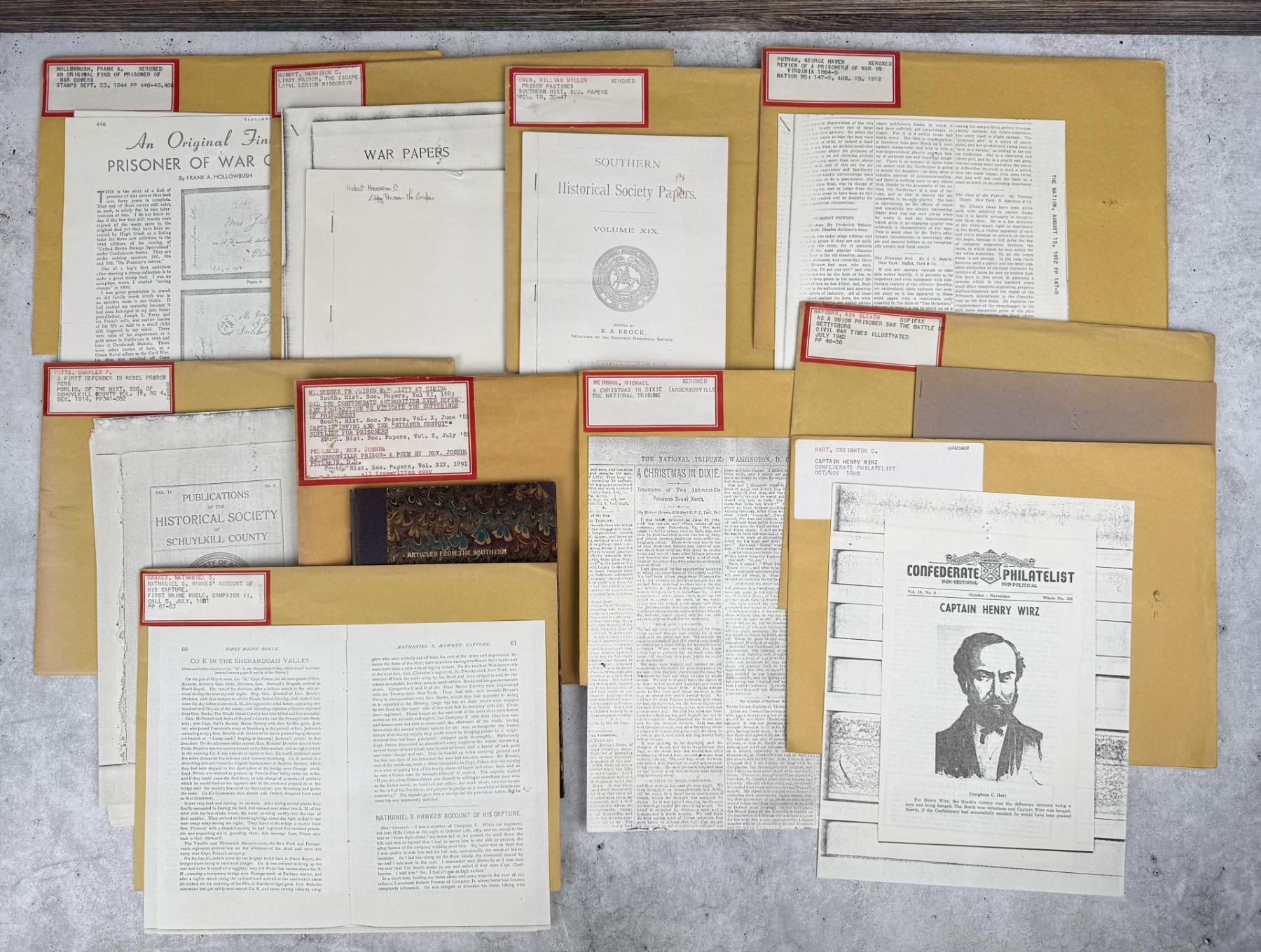 Collection of Civil War Research Documents