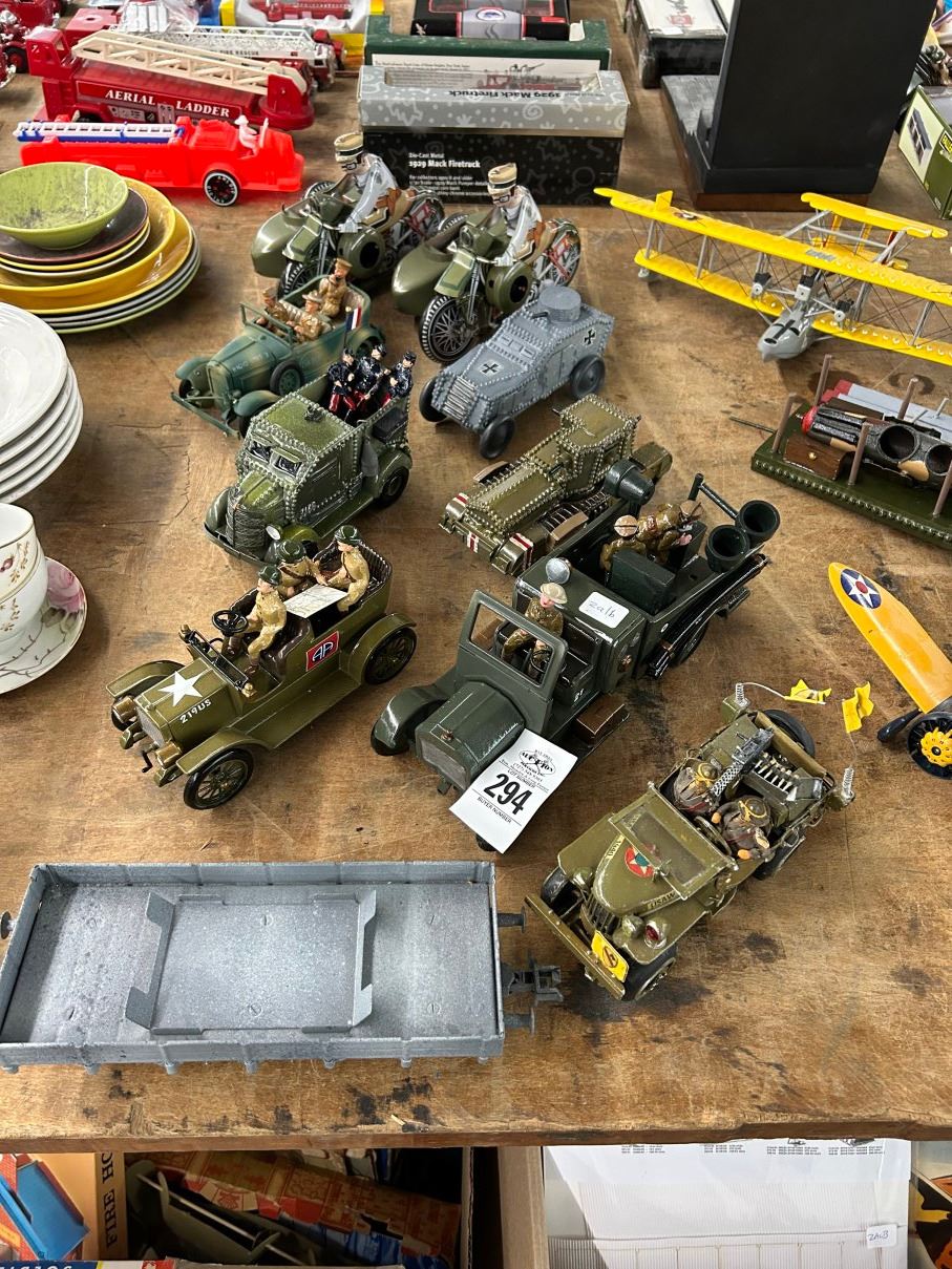 9-Military Car Models - 9 X