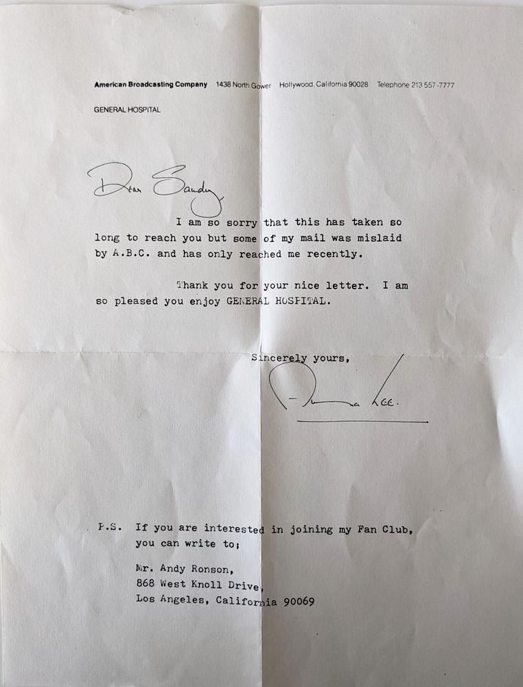 The British Bombshell Anna Lee Signed Letter
