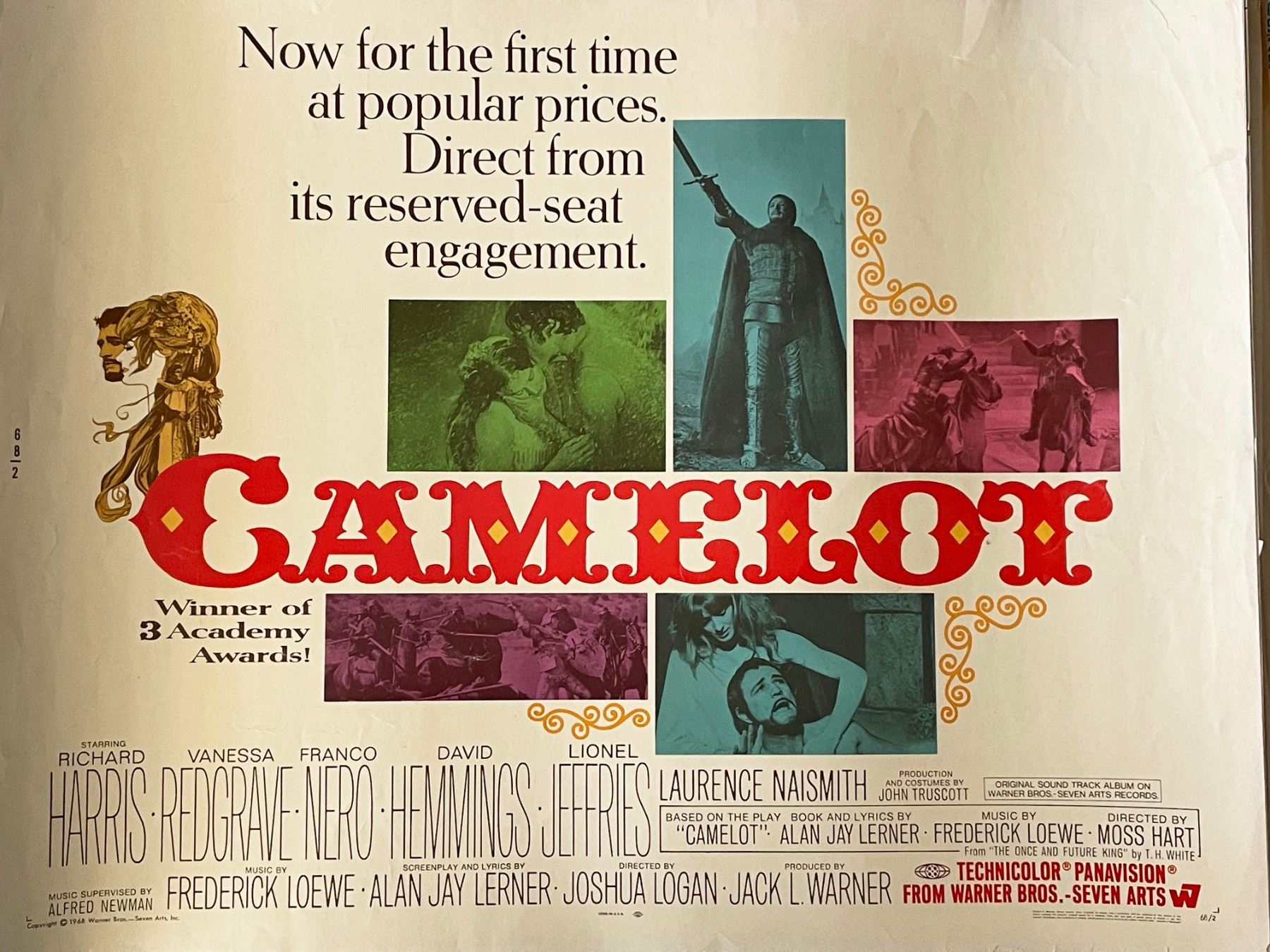 Camelot 1967 vintage movie poster