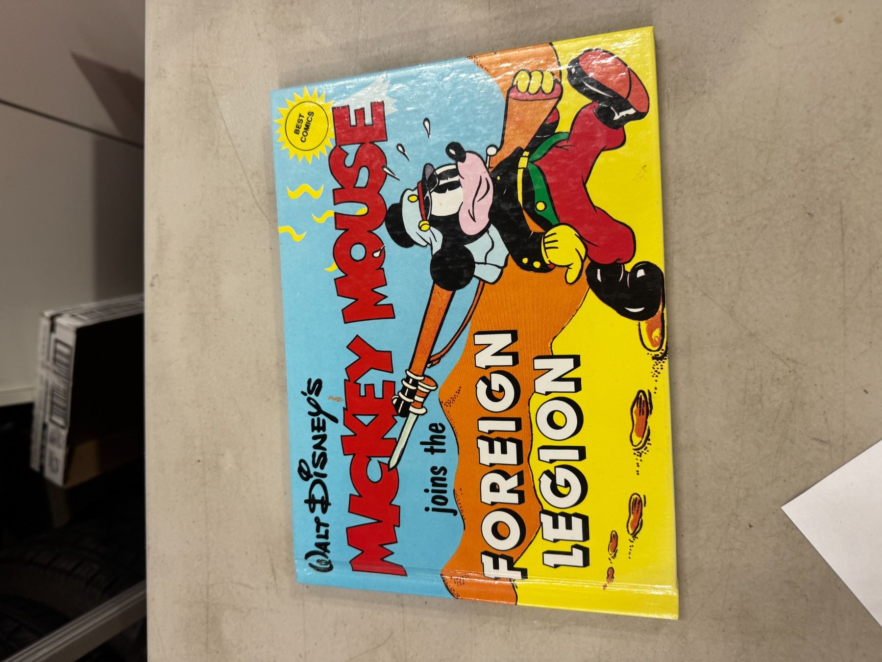 1980 Mickey Mouse, hardcover, comic as new