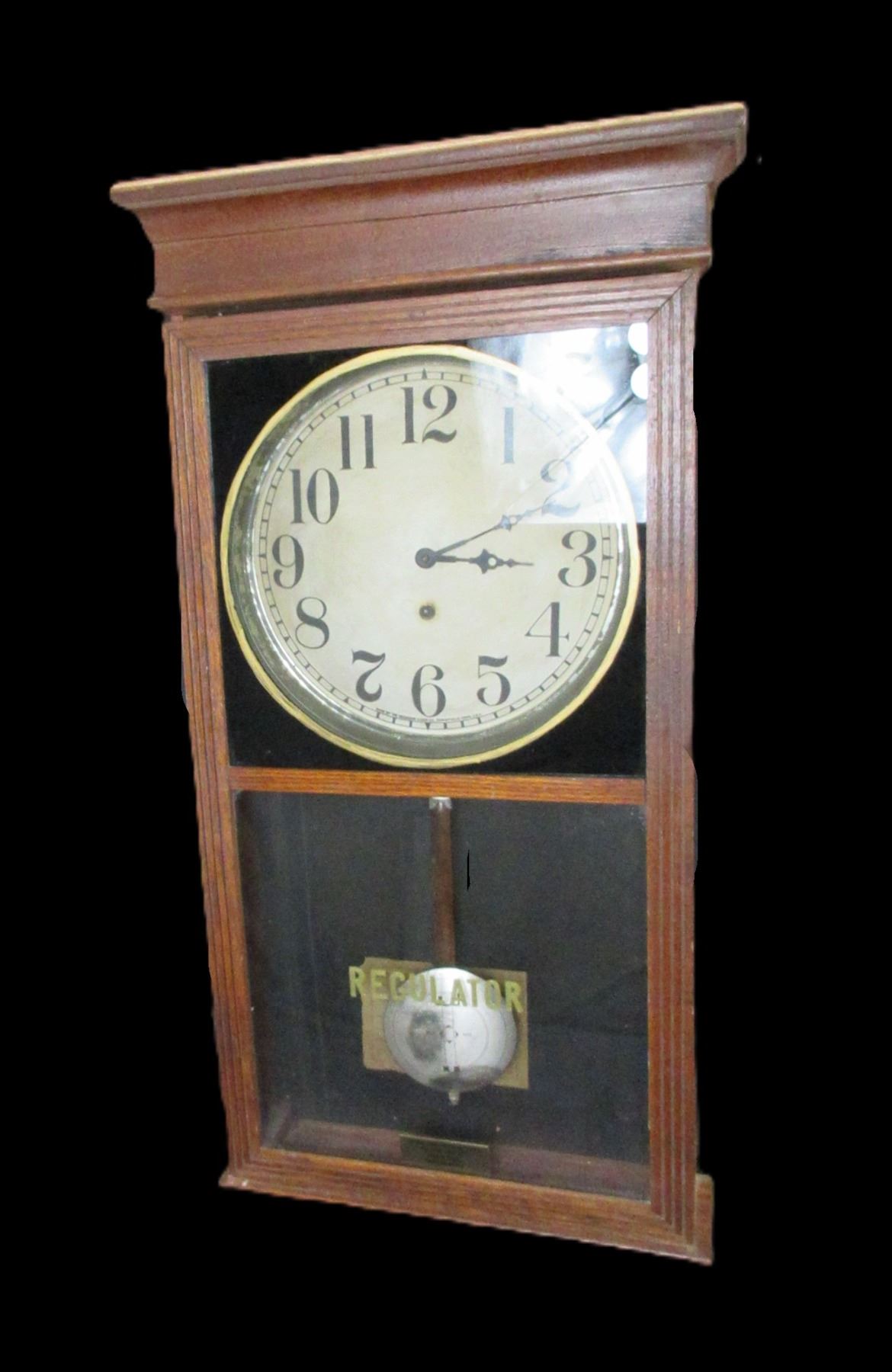 Antique Regulator Wall Clock From TV Series "1923"- 34" X 16" X 4.5 ...