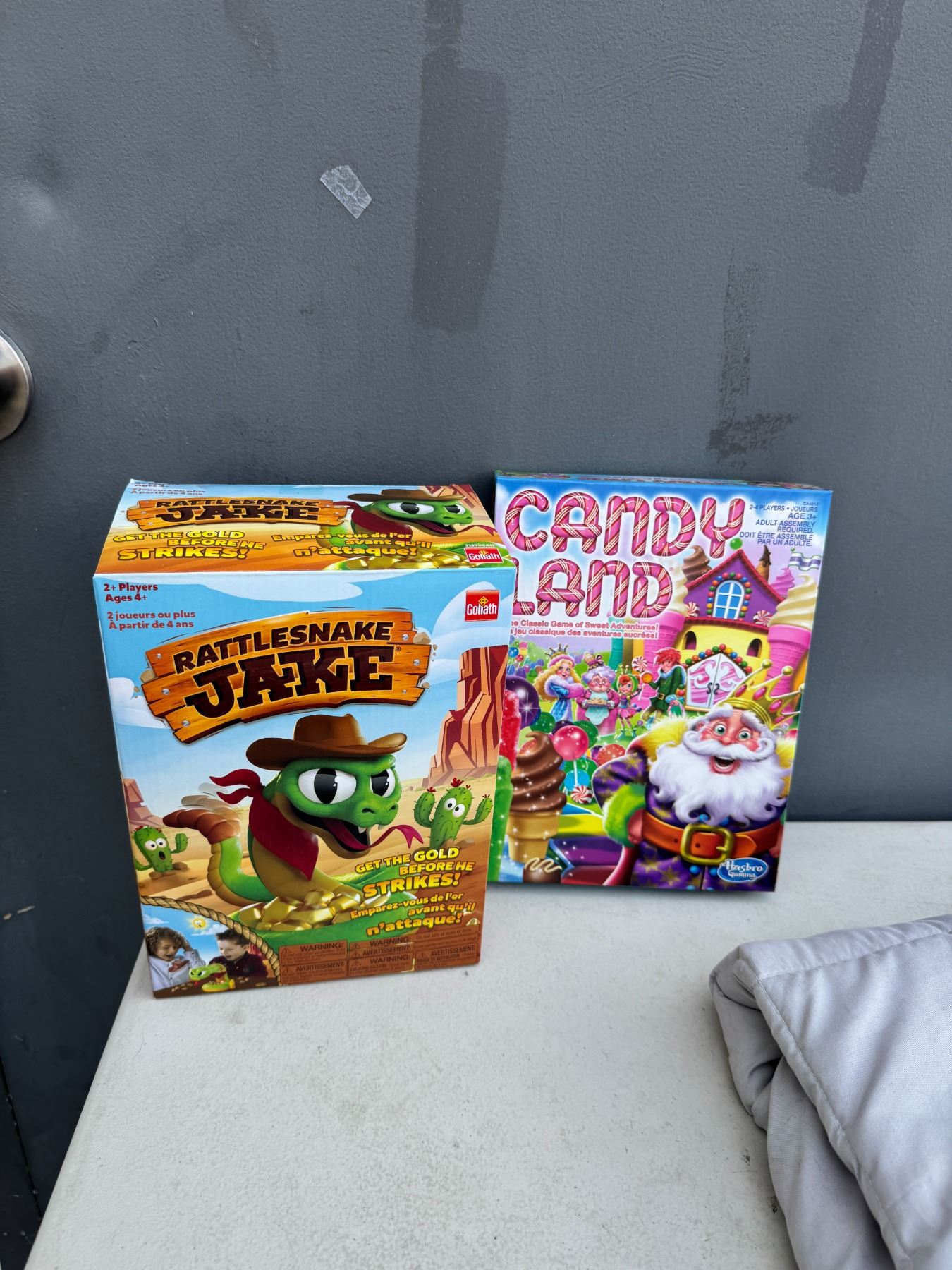 Rattlesnake Jake game and Candyland game
