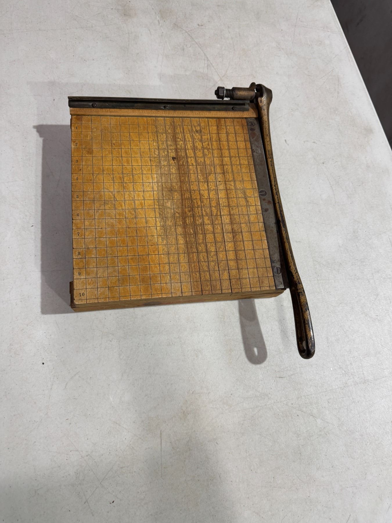 Antique paper cutter