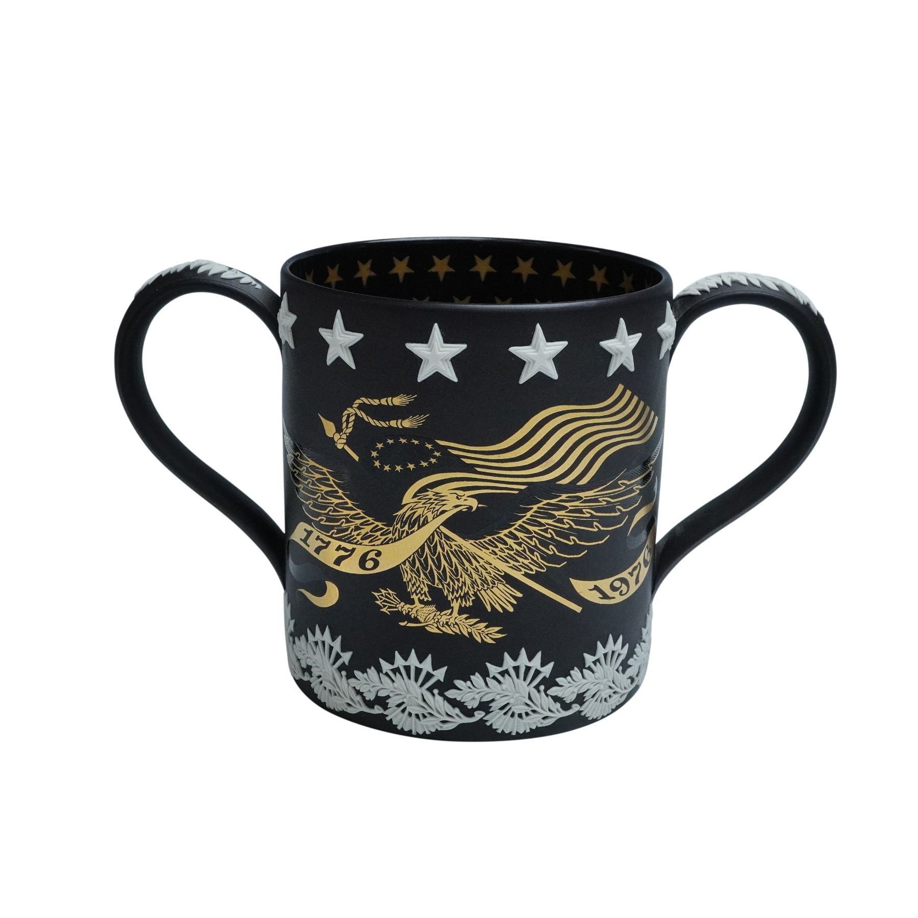 Wedgwood Black Jasperware American Bicentennial Loving Cup, Limited Edition
