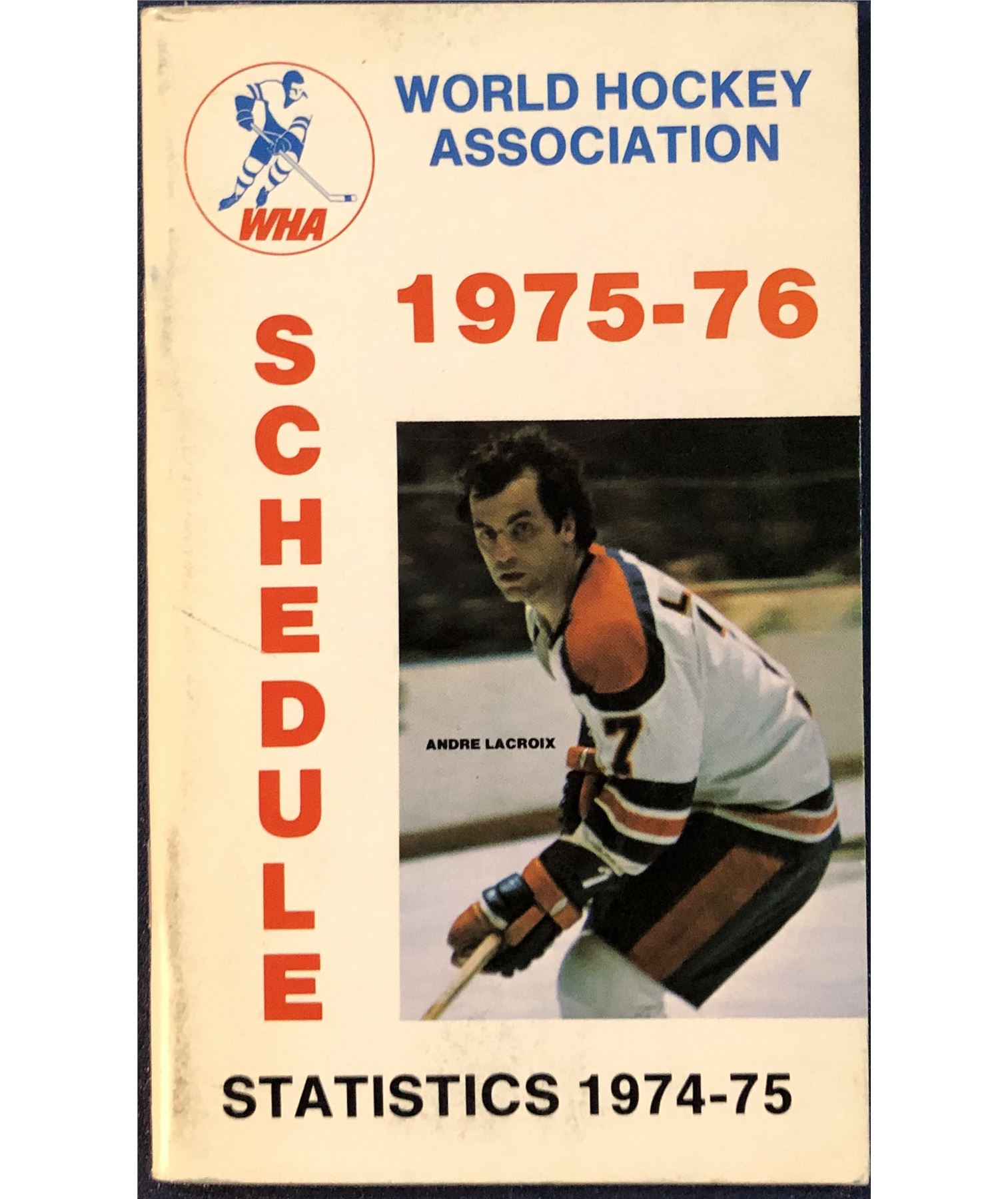 1975-76 WHA LEAGUE MEDIA GUIDE