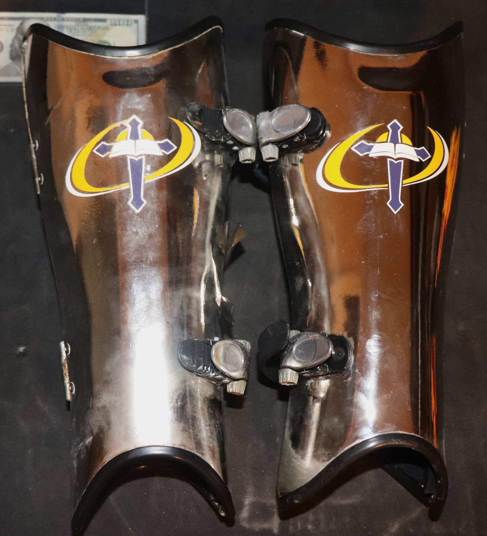 CHIODO BROTHERS SUPER HERO CHROMED SHIN ARMOR SET