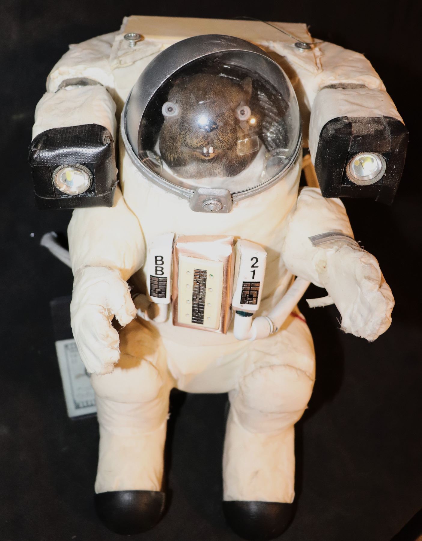 BIG BROTHER BENNY THE BB SQUIRREL ASTRONAUT IN SPACE SUIT SCREEN MATCHED