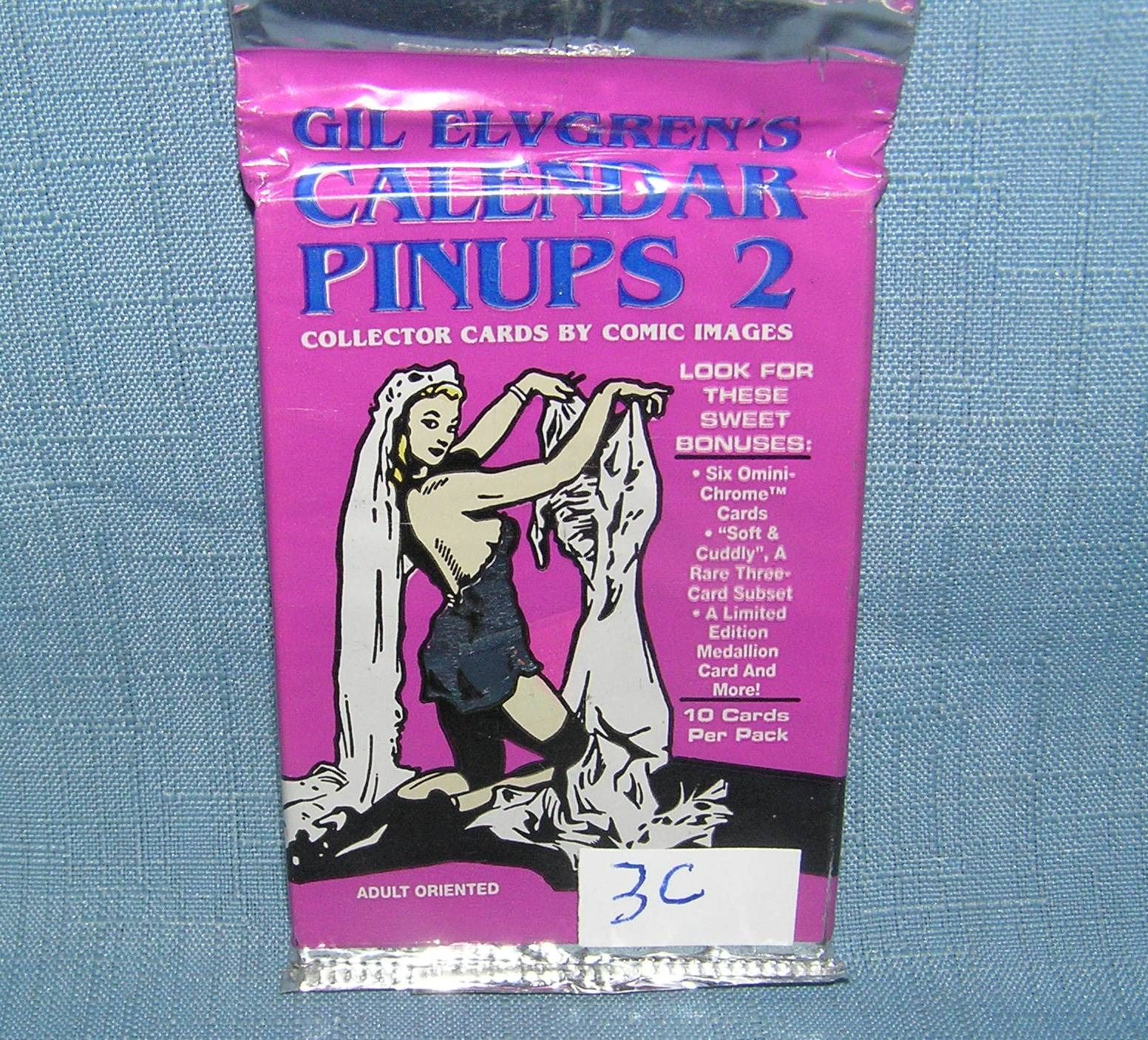 Gil Elvgren's calendar pinup girls unopened foil pack of collector cards