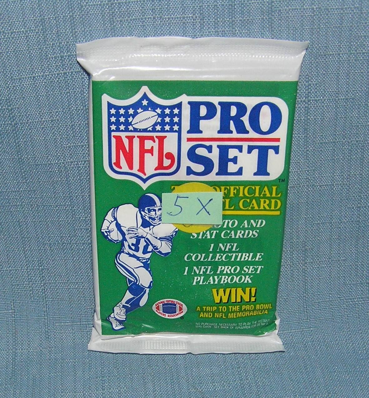 1990 NFL Pro Set factory sealed rack pack of football cards