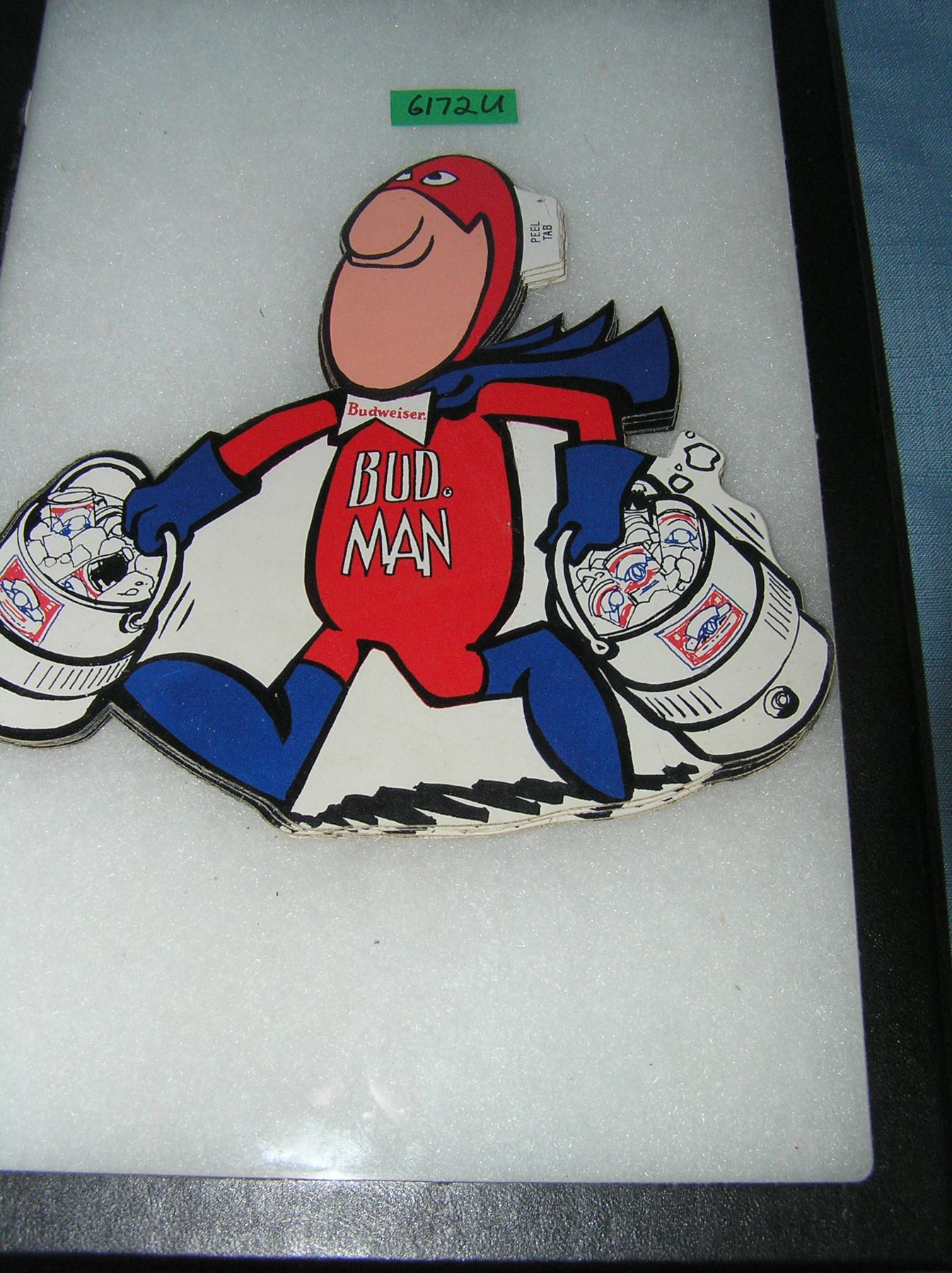 Vintage Budweiser Budman advertising display piece