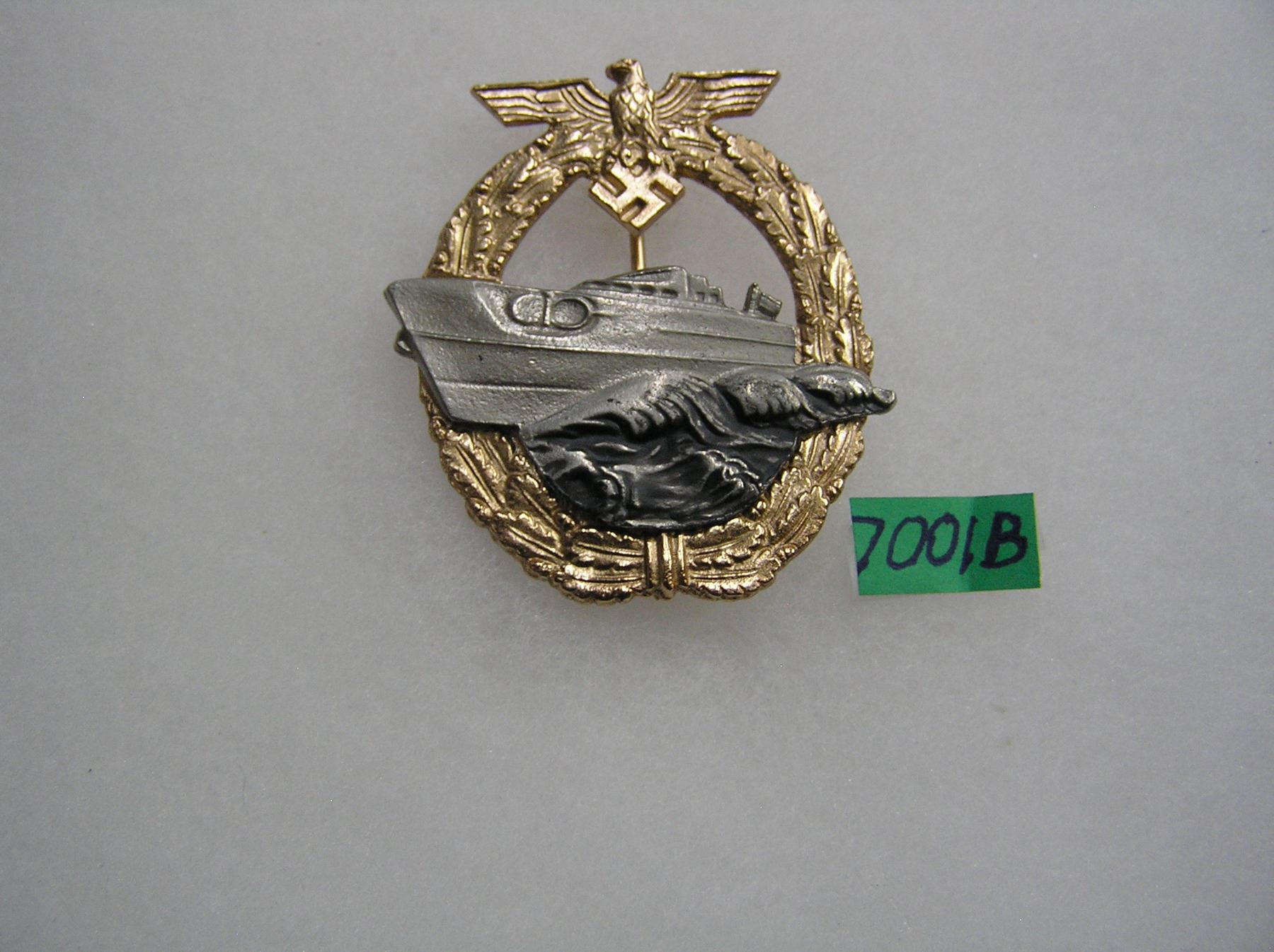 German torpedo patrol boat war badge WWII retro style