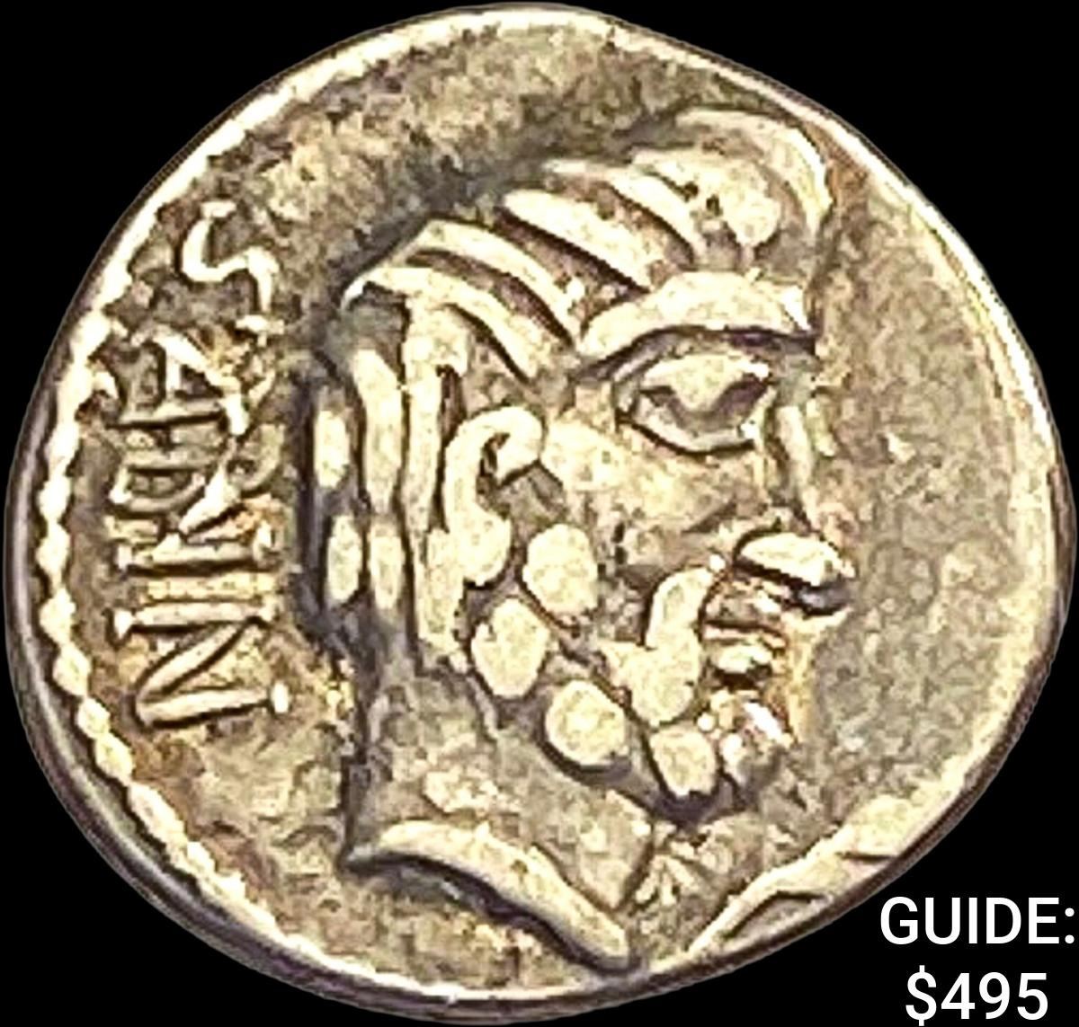 L. Titurius L.F. Sabinus Silver Denarius 89 BC, Rome 3.97g NEARLY ...