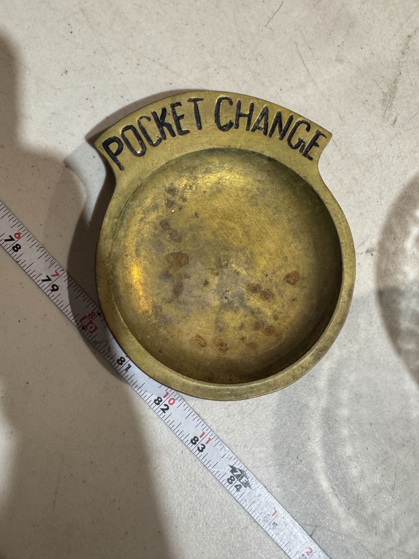 Pocket change brass dish