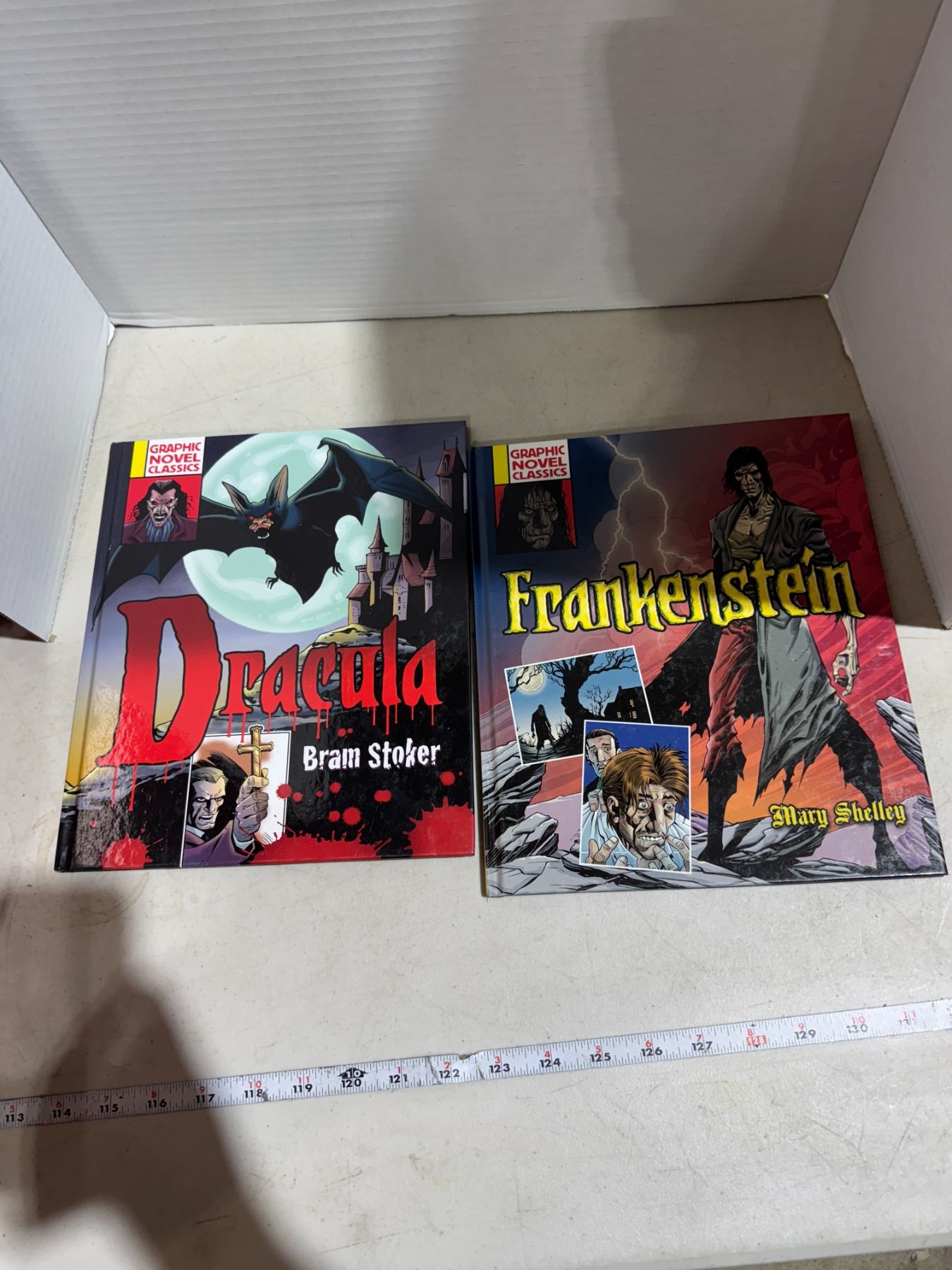 Graphic novels, Dracula, and Frankenstein