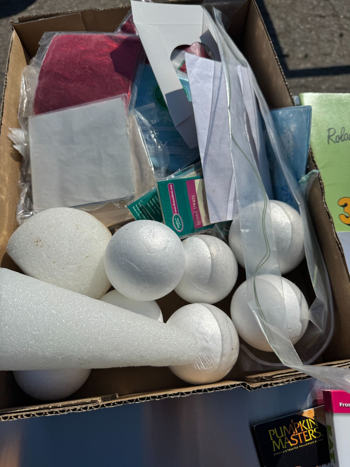 Assorted cake decorating supplies