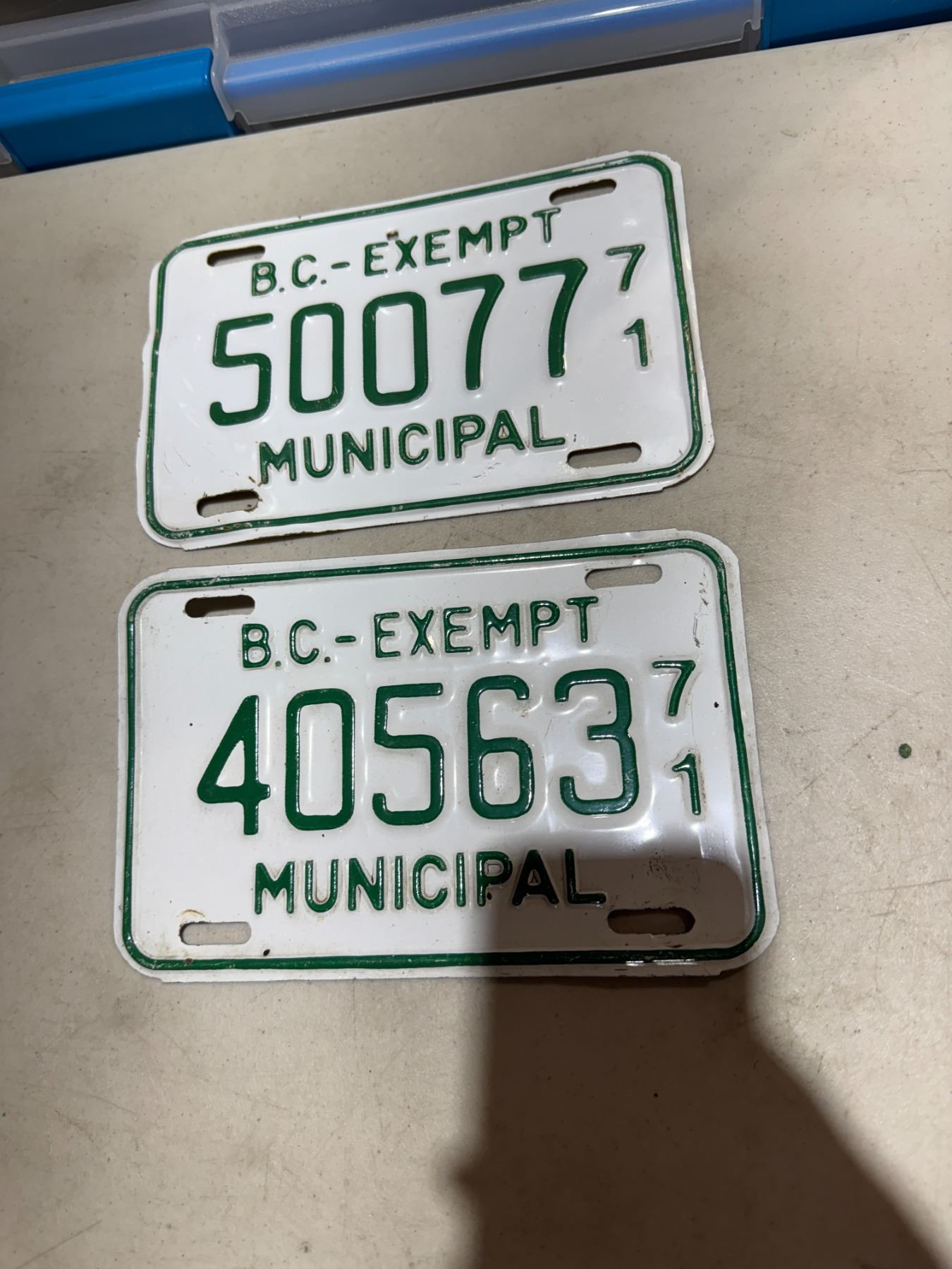 BC exempt license plate