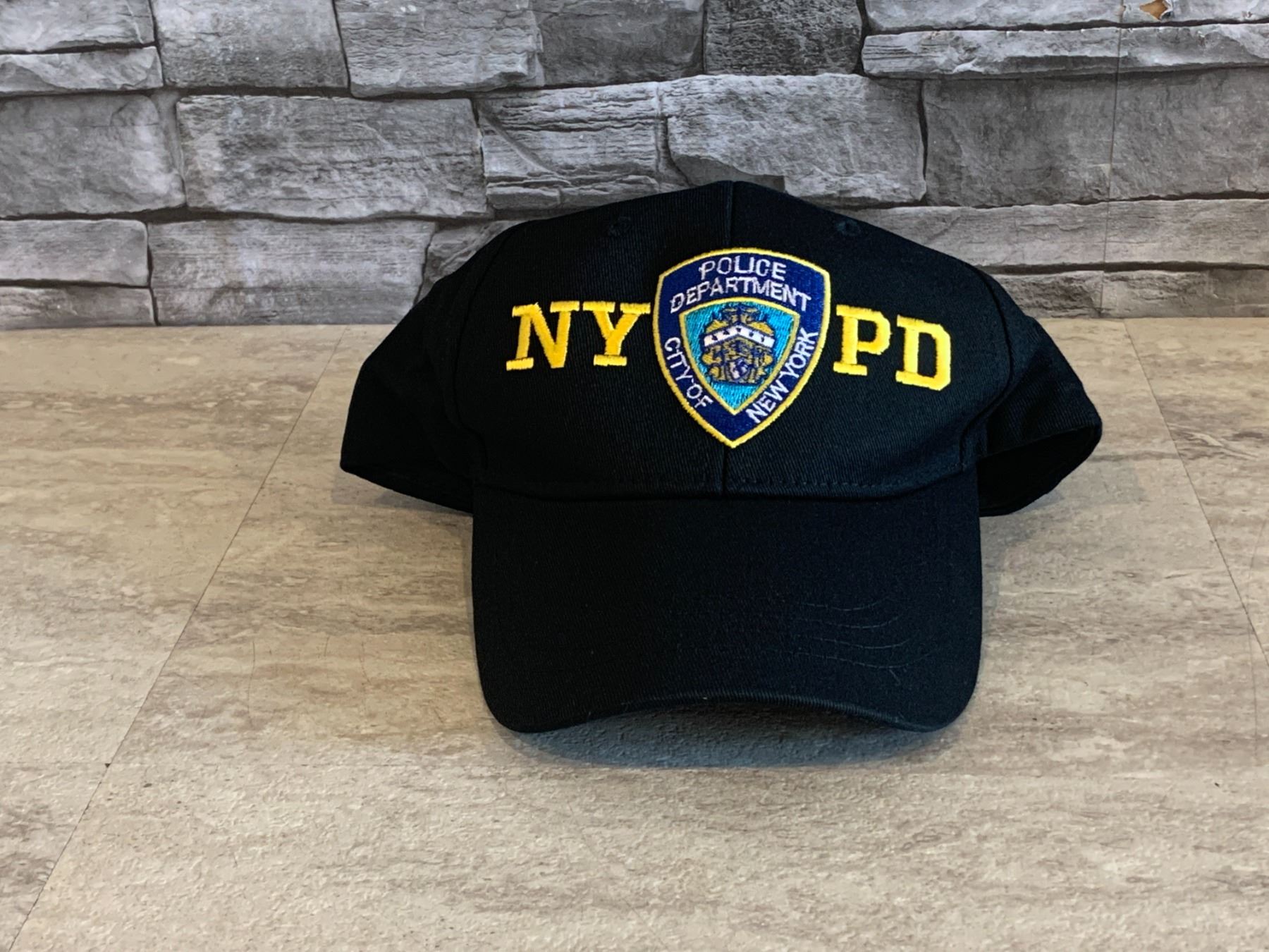 NYPD Cap - Black - Adjustable Velcro - New