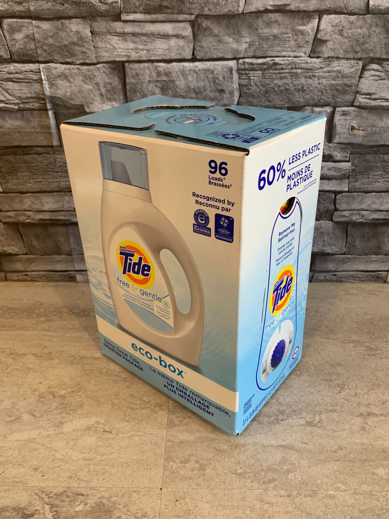 Ultra Concentrated Tide Free & Gentle Eco-Box 96 Loads