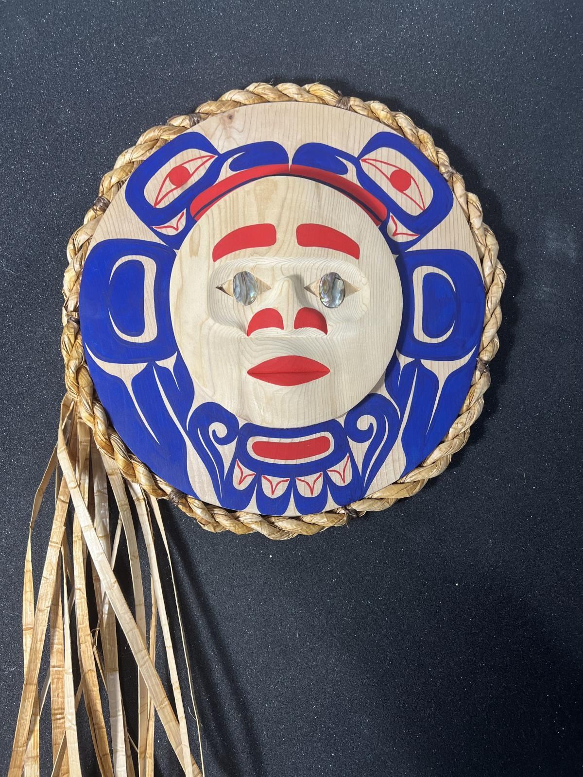 West Coast Native Moon Mask with Eagle Spirit