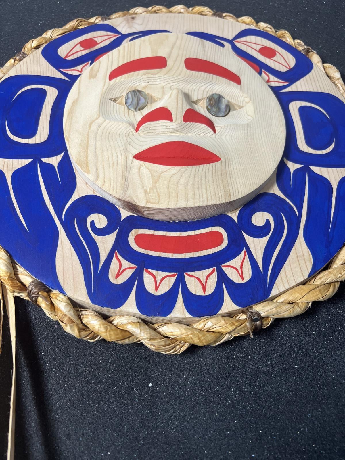 West Coast Native Moon Mask with Eagle Spirit