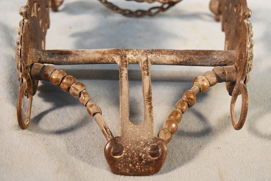 Ornate Cailfornia style silver mounted bit, fancy port