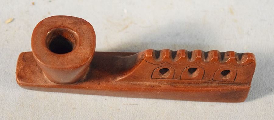 (3) Peace pipe pieces, catlinite