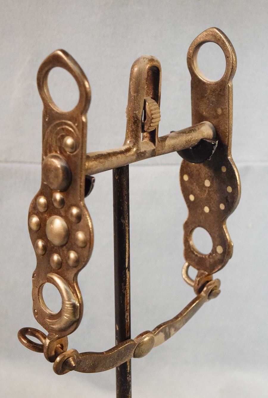 2 pcs: Silver mounted bit with heavy silver spots on cheeks & silver ...