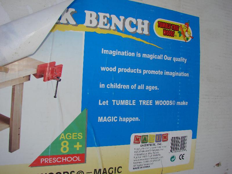 Tumble Tree Woods Child's Workbench