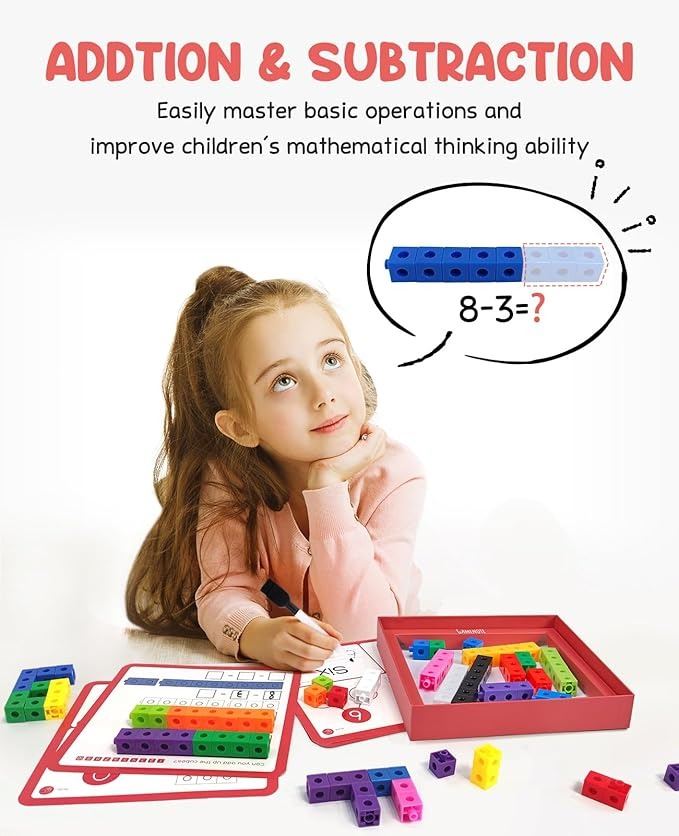 Gamenote Math Cubes Manipulatives With Activity Cards