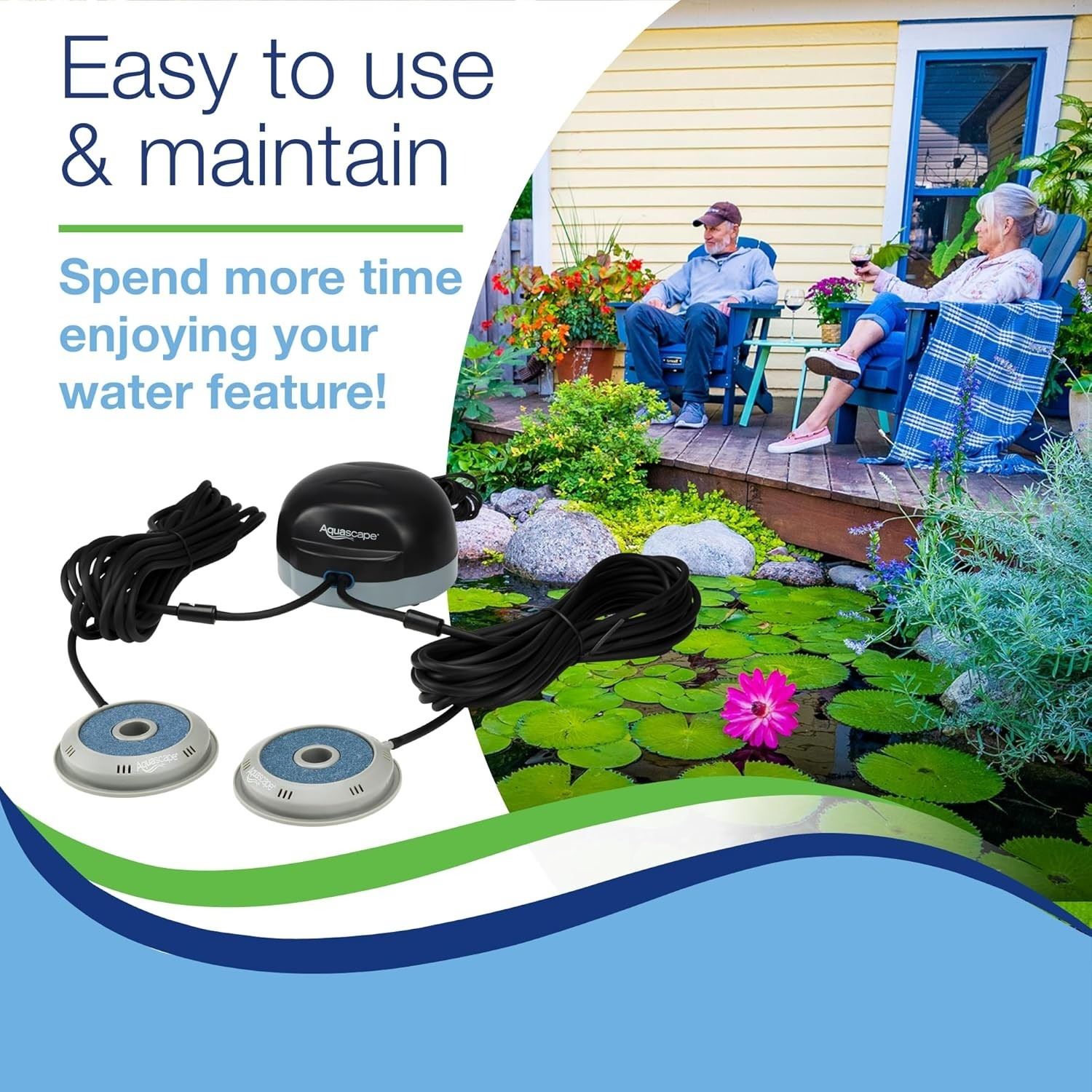 Aquascape 75000 Pond Air 2 Double Outlet Aeration Kit