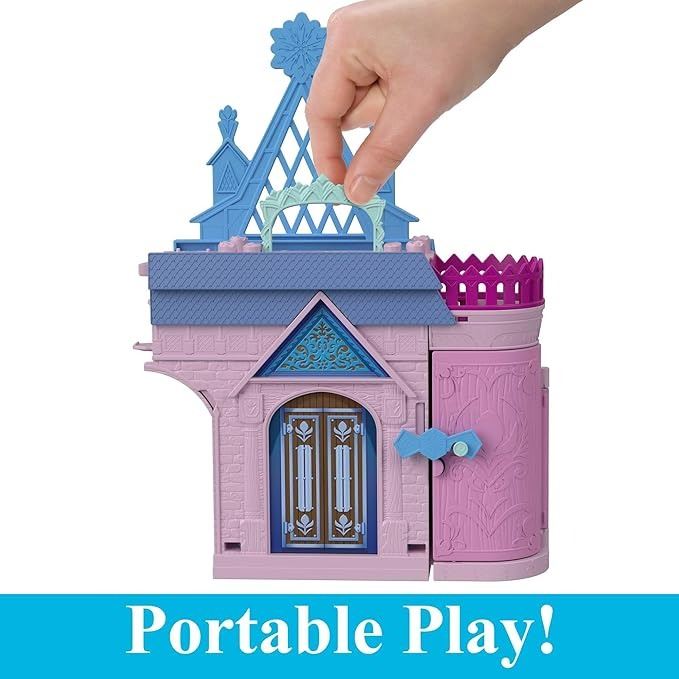 Mattel Disney Frozen Anna Doll House Stackable Castle With Small Doll ...