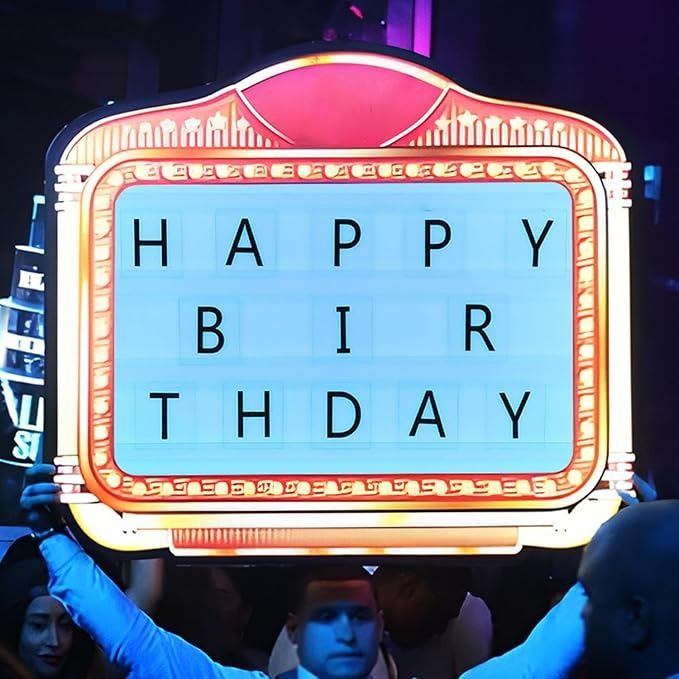 Led Night Club Birthday Wine Bottle Presenter Vip Bottle Service Sign ...