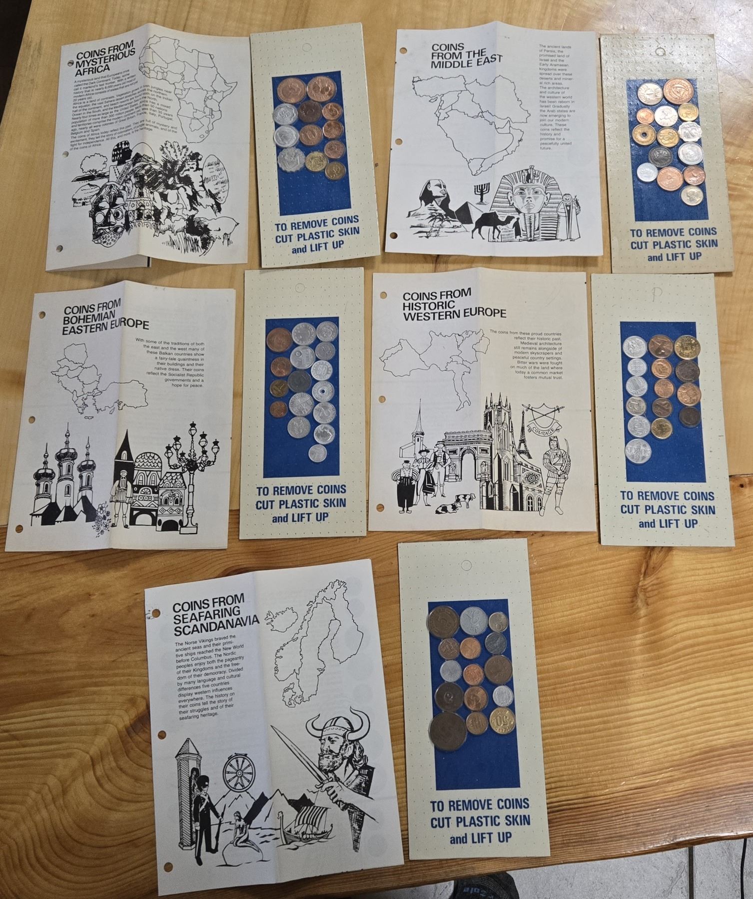 Five Historic World Coin Collector Sets