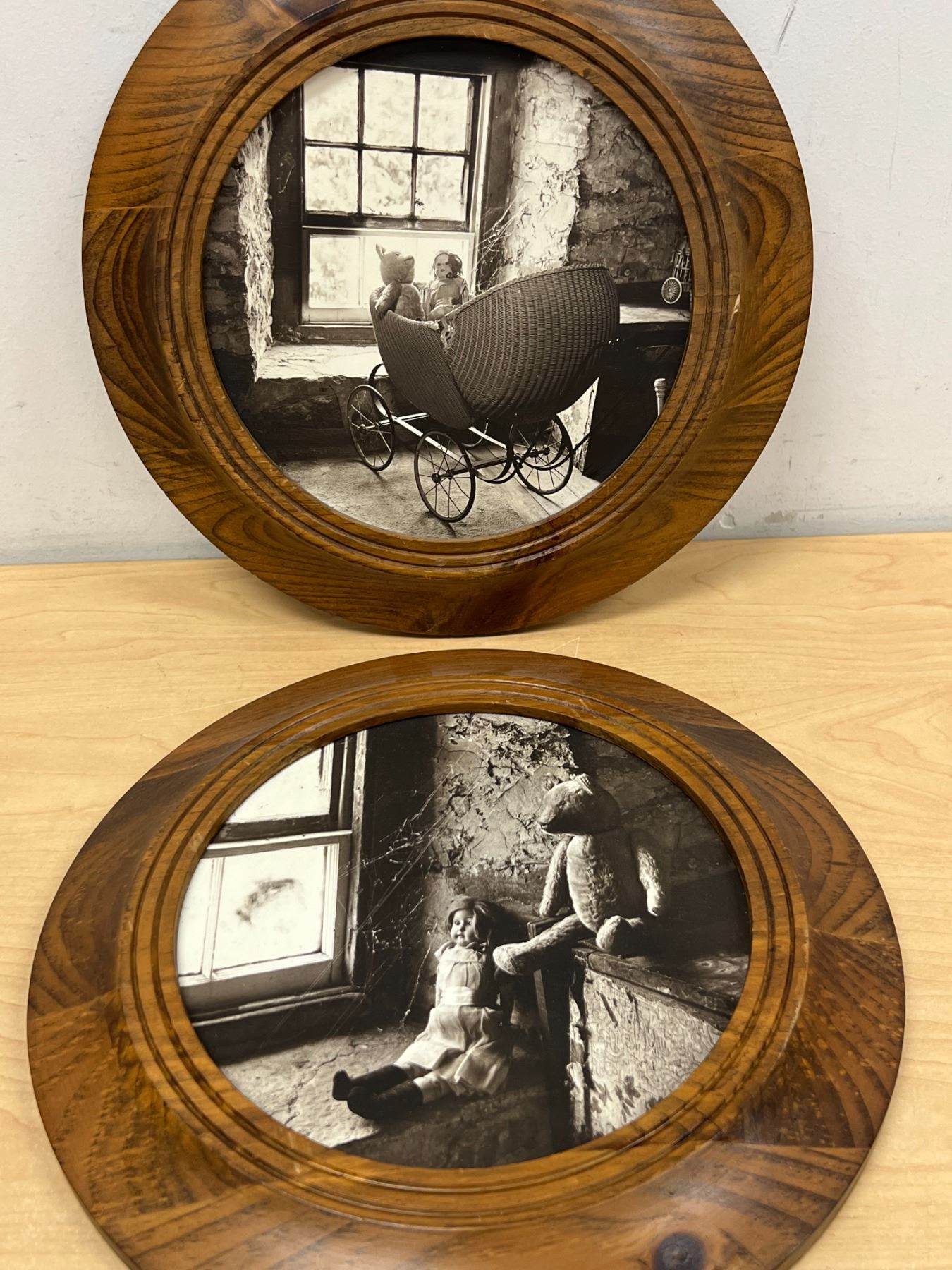 2 Kenneth Townend Pine Framed Photos 11.5"