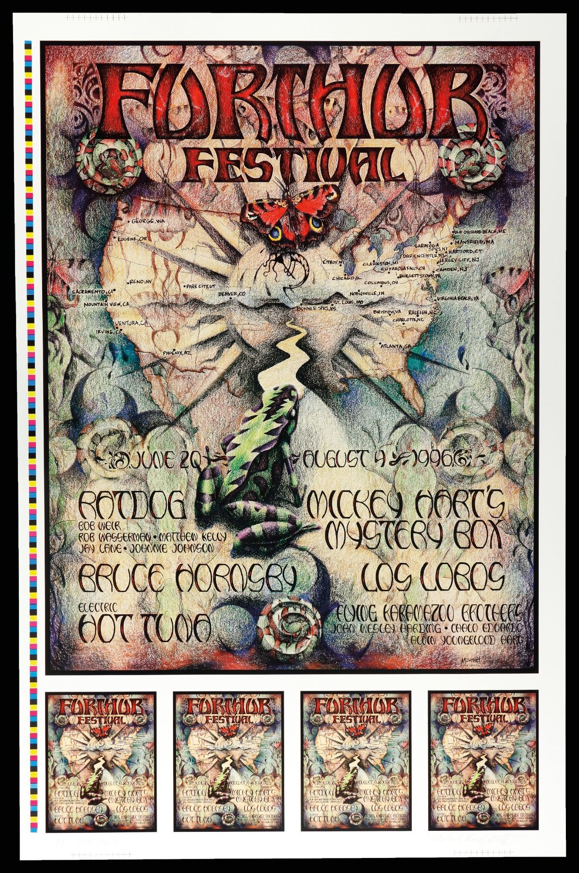 Furthur Festival Limited Edition #251/500 Artist Proof AP Original ...