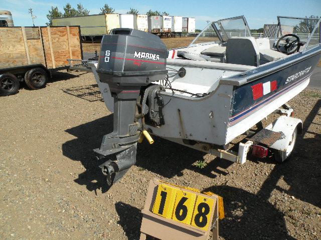 1987 Starcraft 16 ft boat w/trailer