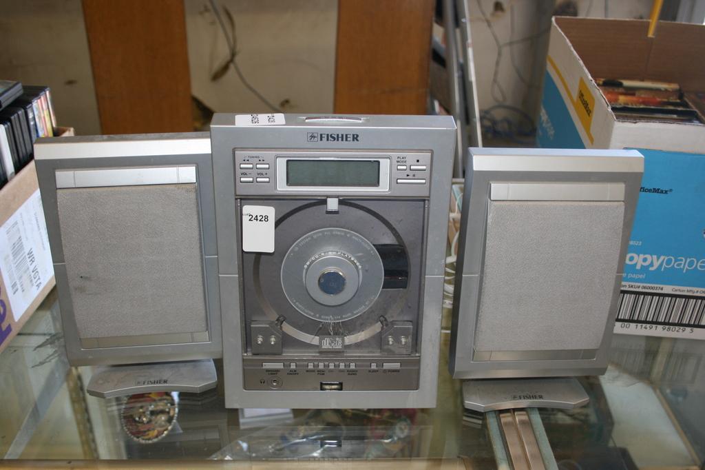 Fisher CD Player with Speakers