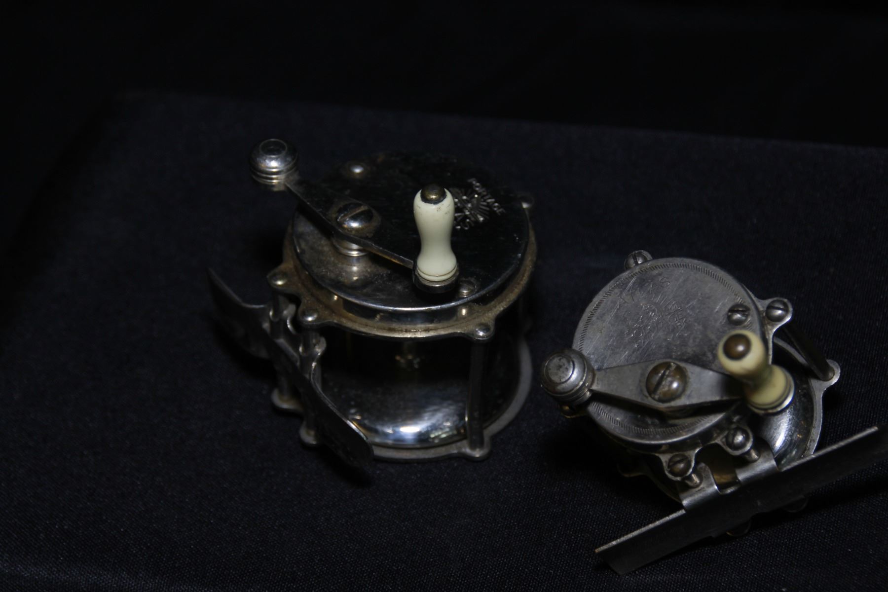 Vintage Atlas, Portage 80 and Portage, bait casting fishing reels (2 total)