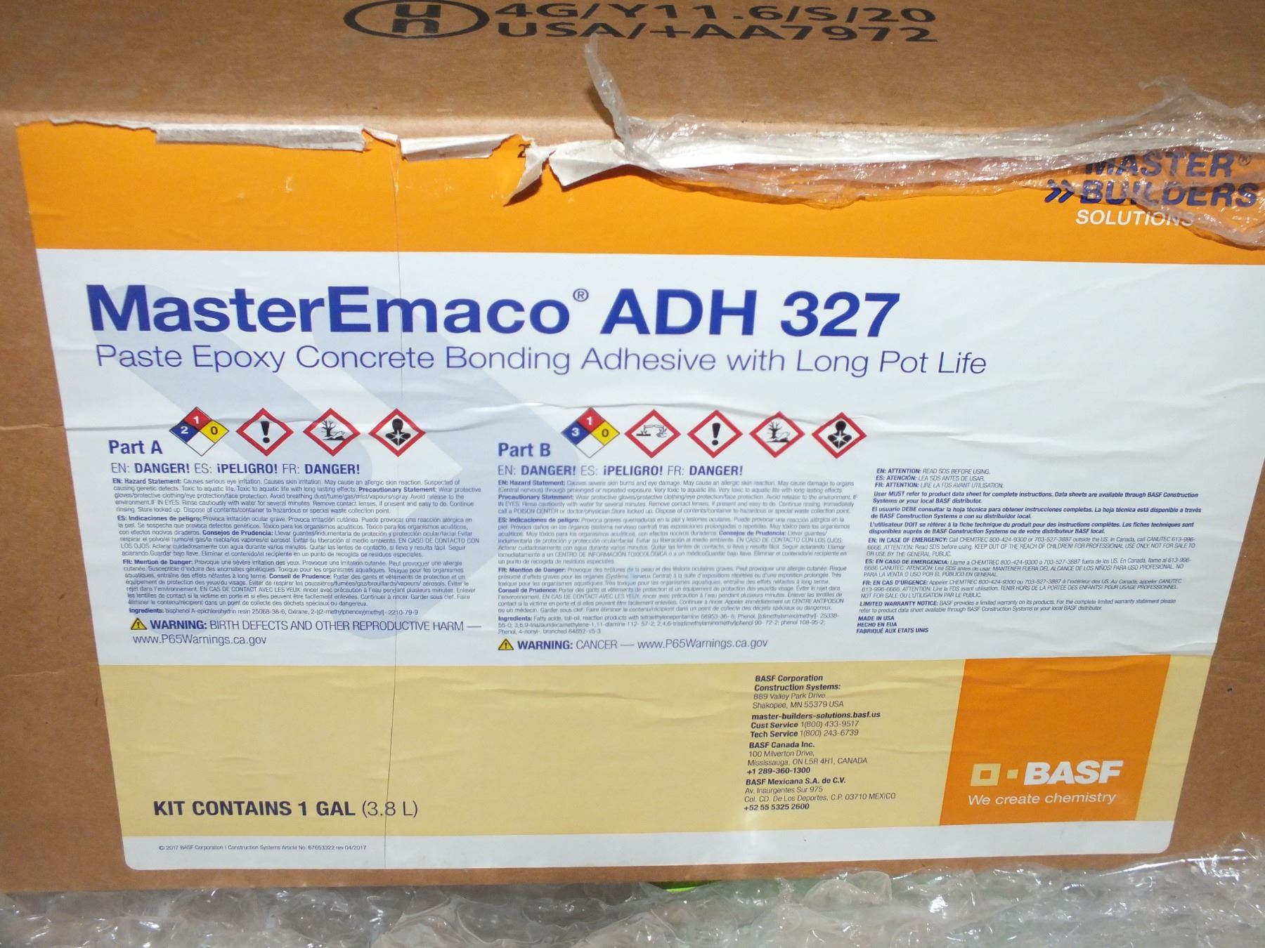 Master Emaco ADH-327 Paste Epoxy Concrete Bonding Adhesive