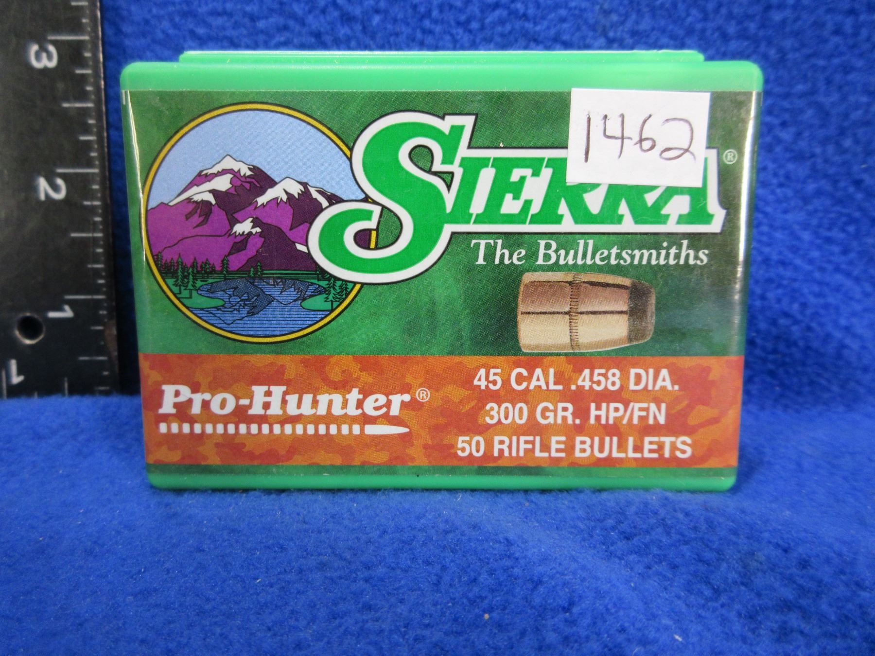 45 Cal. .458" 300gr HP/FN (45-70) Sierra Bullets - Sealed Box of 50