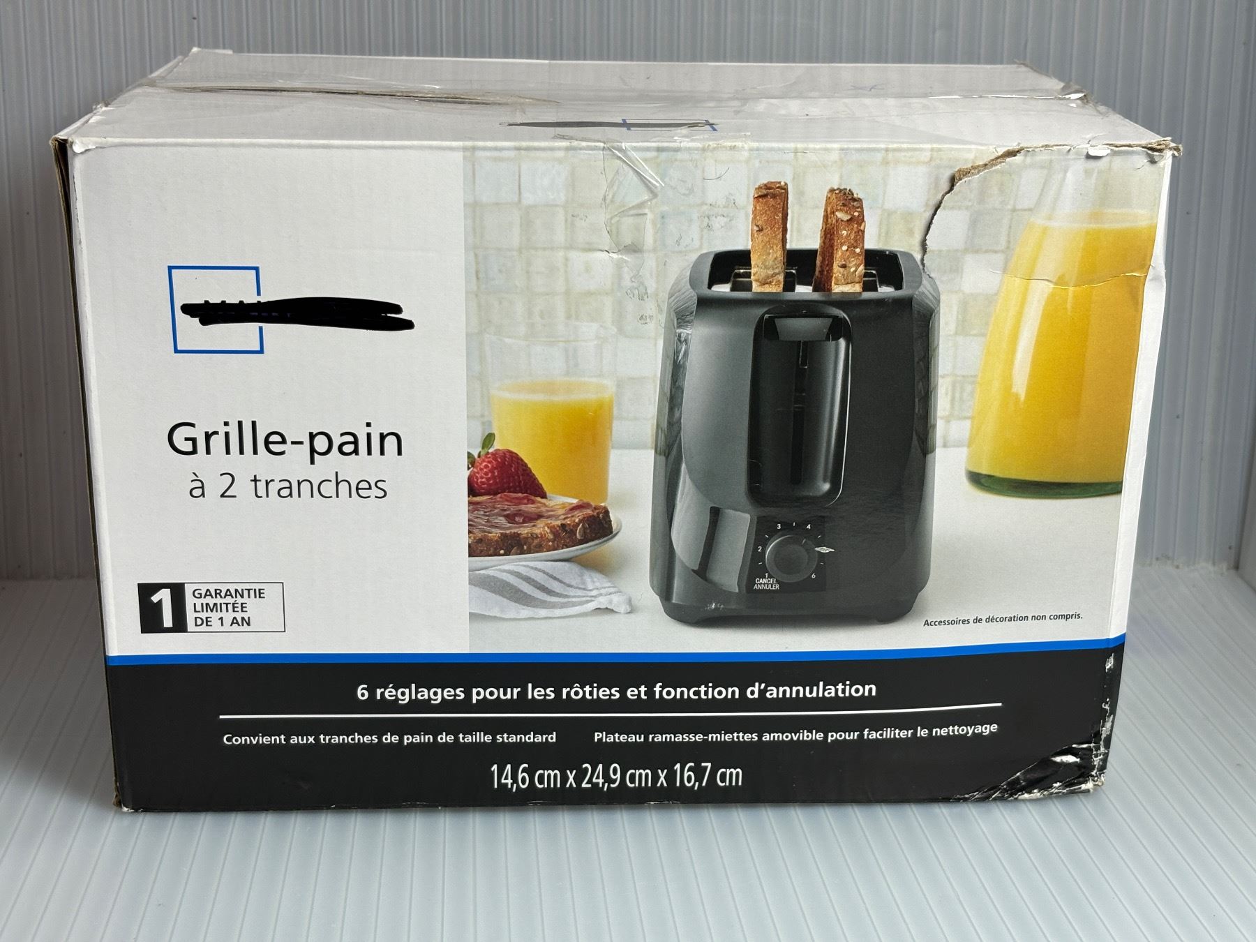 Mainstays 2 slice toaster