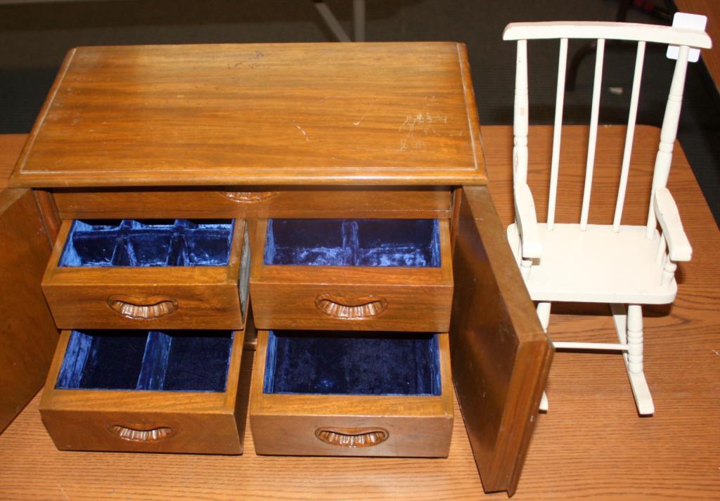 Jewelry Box and Small Chair