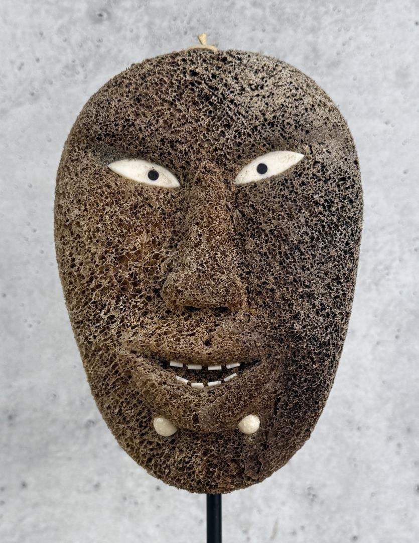 Alaskan Inuit Eskimo Carved Spirit Mask