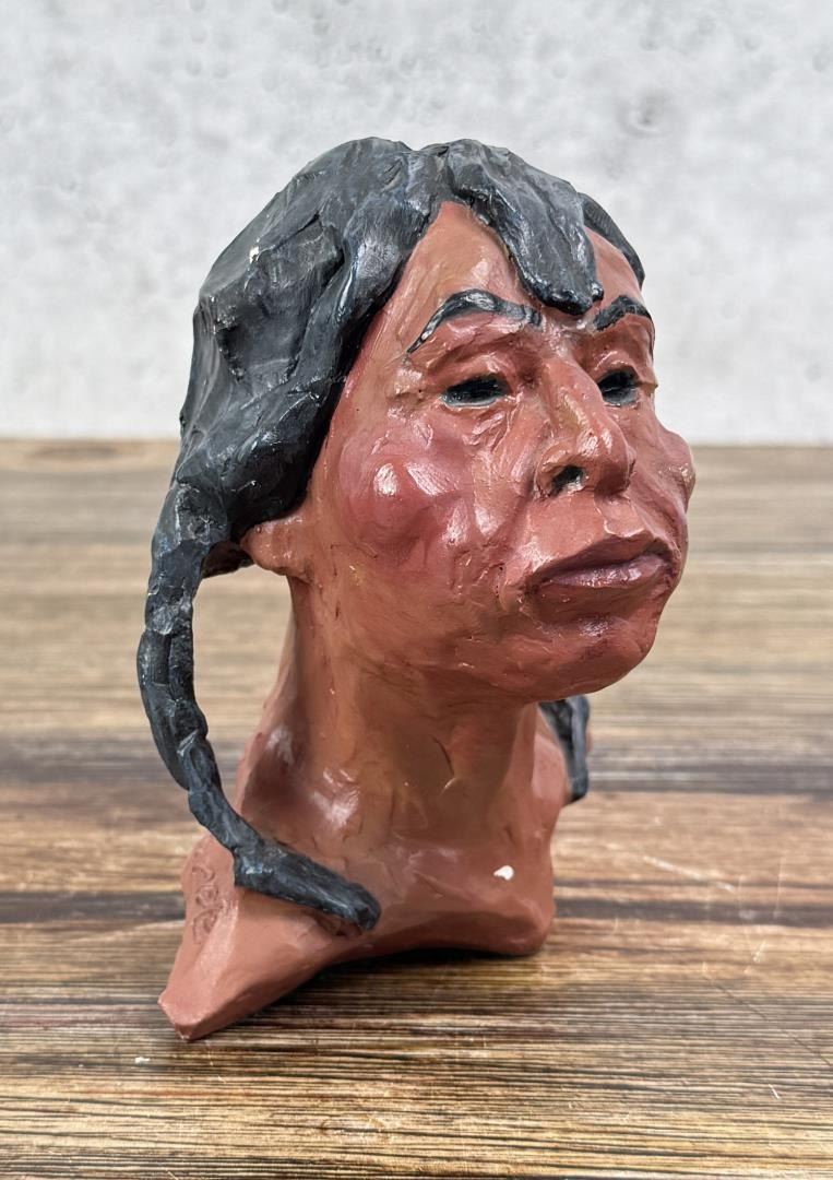 Gordon Monroe Native American Indian Plaster Model