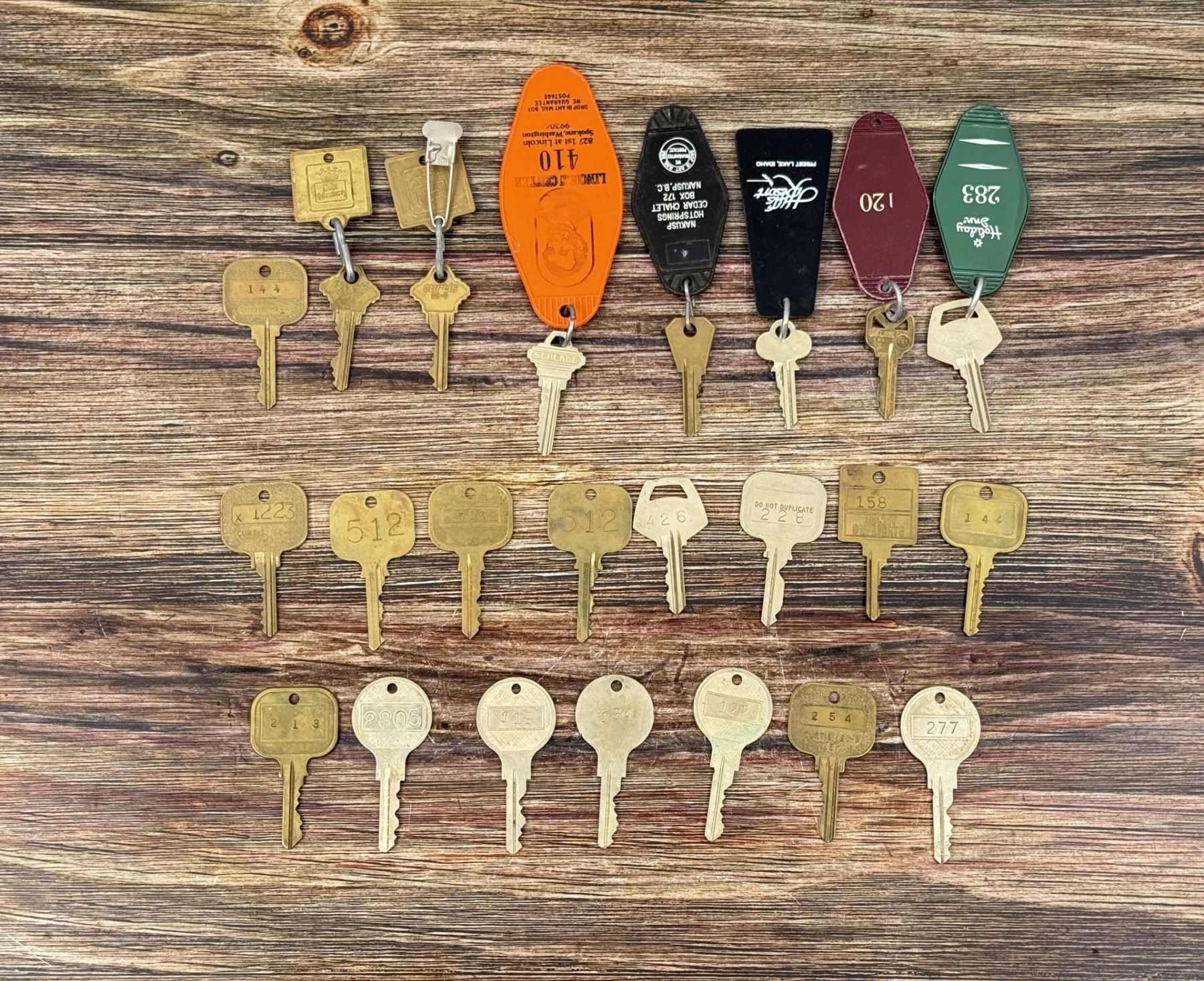 Collection of Hotel Keys and Fobs