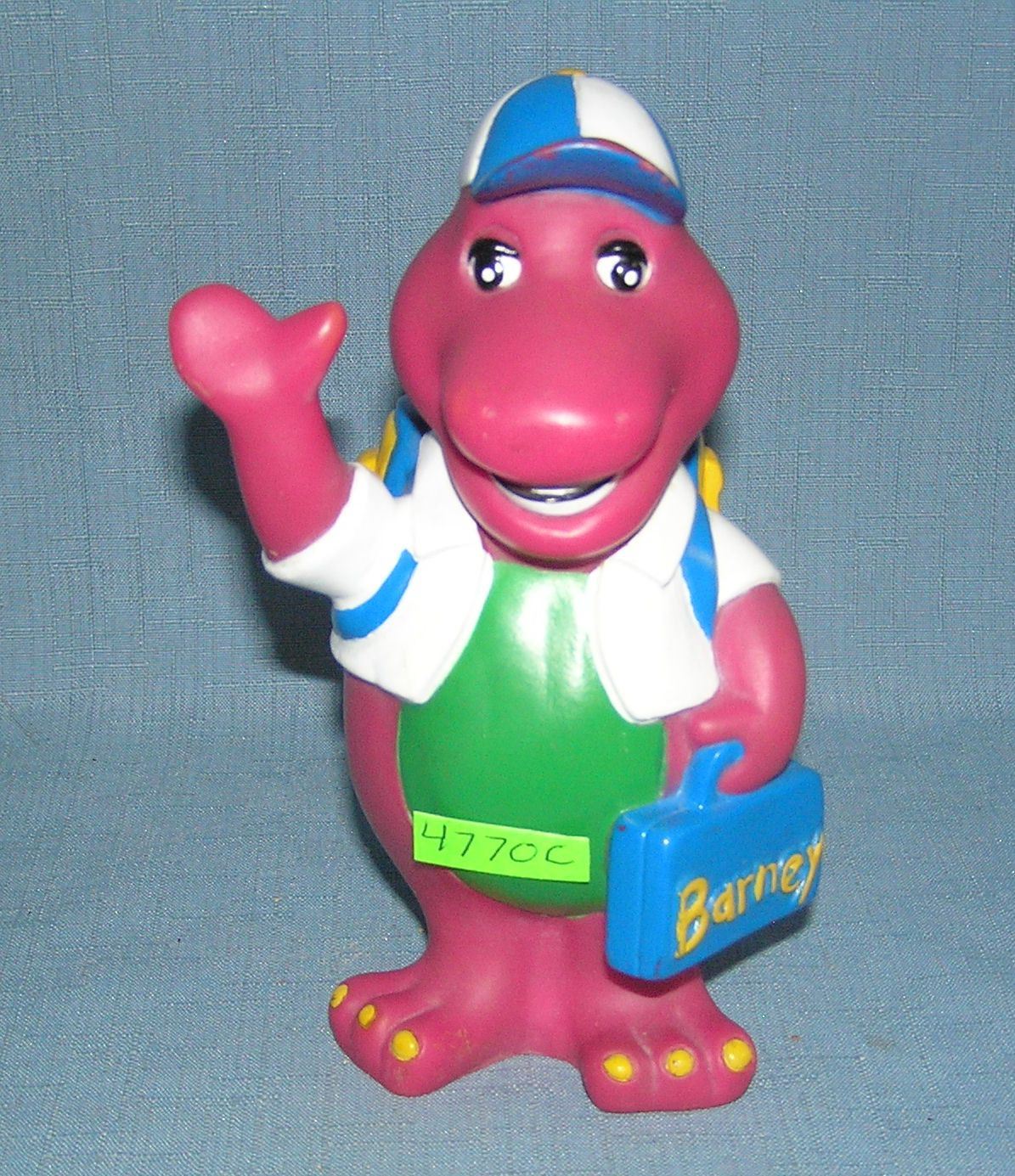 Barney hard plastic character bank
